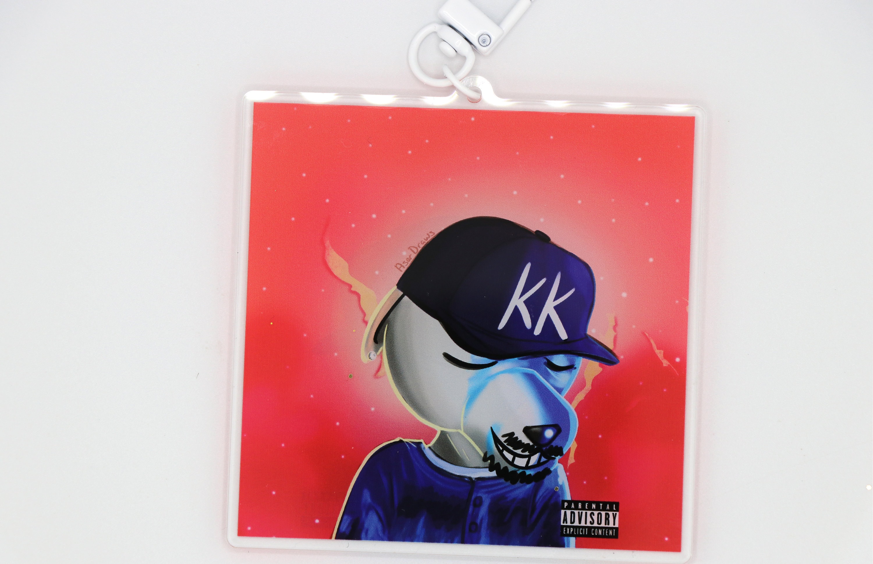 K.K. the Rapper Keychain L Animal Crossing L Chance the Rapper - Etsy