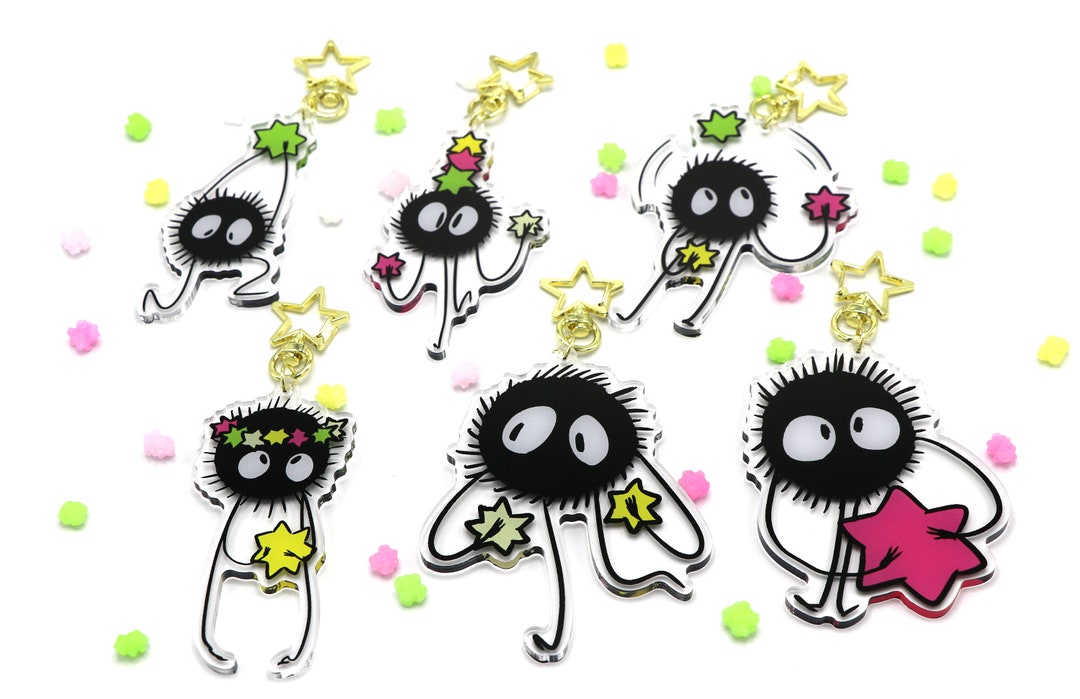 Spirited Away Soot Sprite Keychain L Konpeiton Japanese Sugar Candy L ...