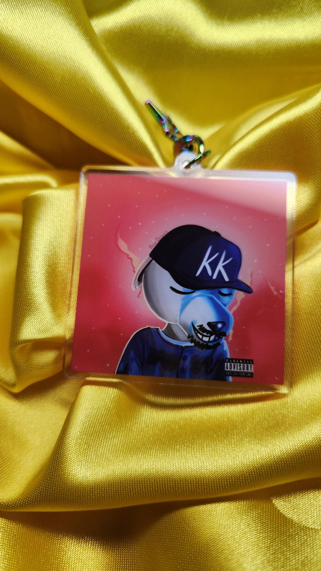 K.K. the Rapper Keychain L Animal Crossing L Chance the Rapper - Etsy
