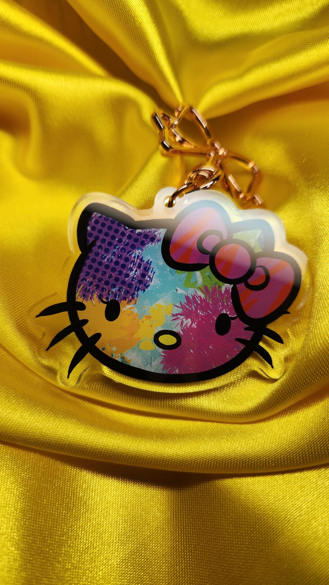 Hello Kitty Pop Art Keychain 2.5 - Etsy
