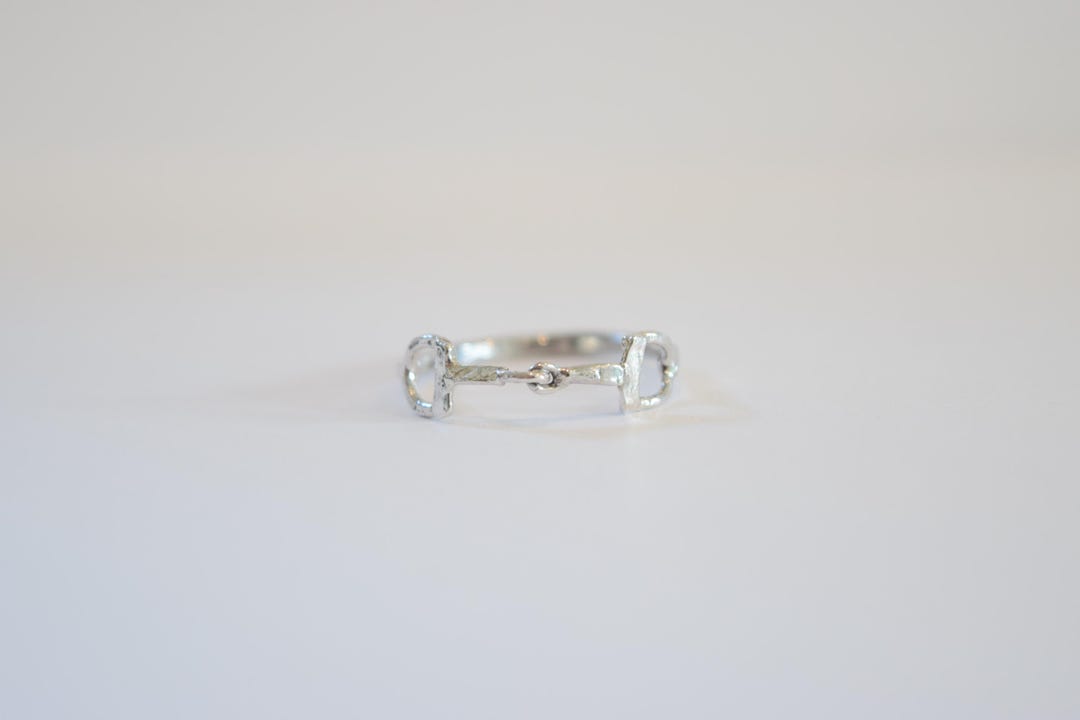Silver Snaffle Bit Ring - Etsy