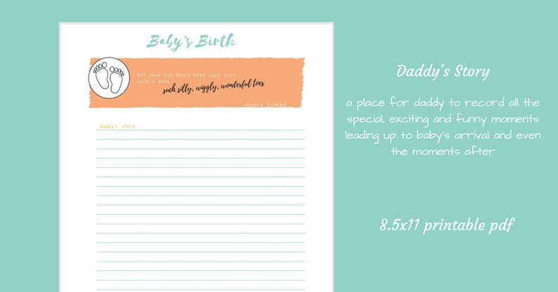 Baby's Birth, My Birth Story, Labor Story, Baby's Details, When Baby ...