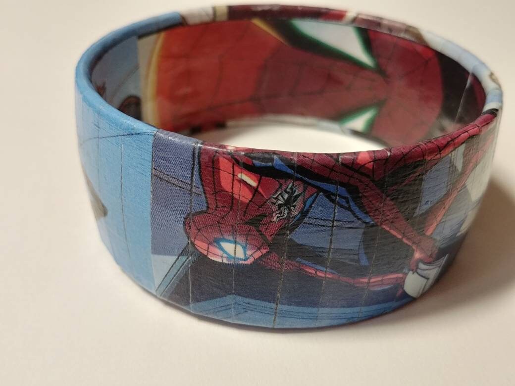 SPIDER-MAN Bangle Bracelet - Comic Book Jewelry - Etsy