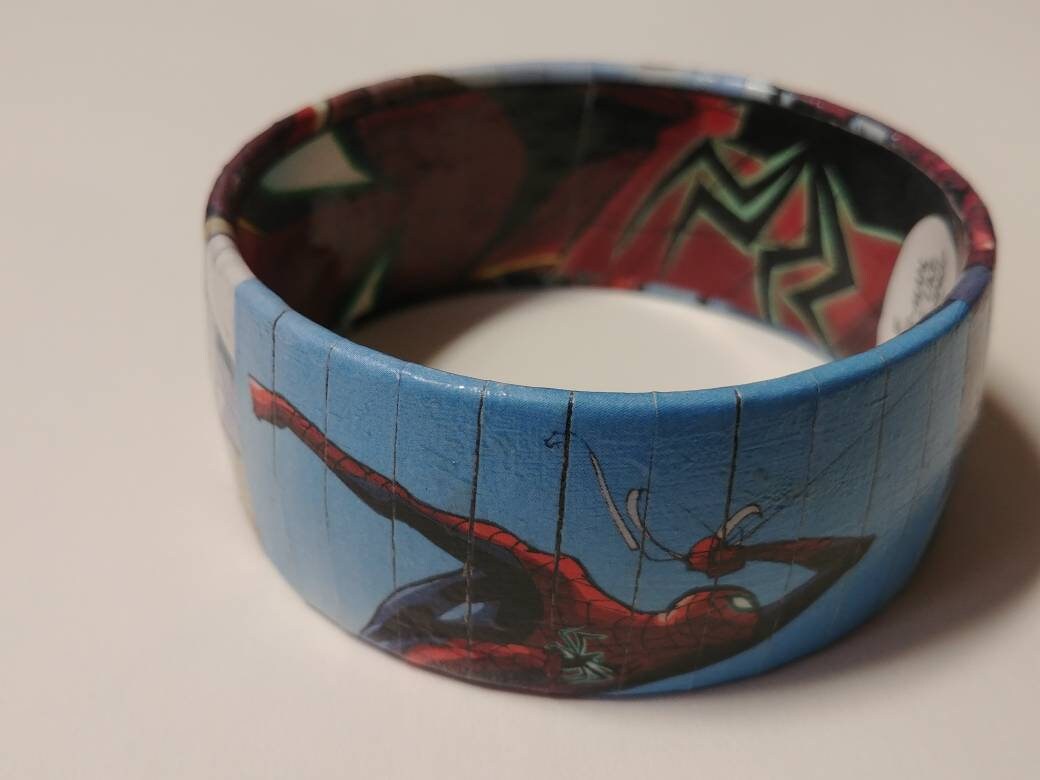 SPIDER-MAN Bangle Bracelet - Comic Book Jewelry - Etsy