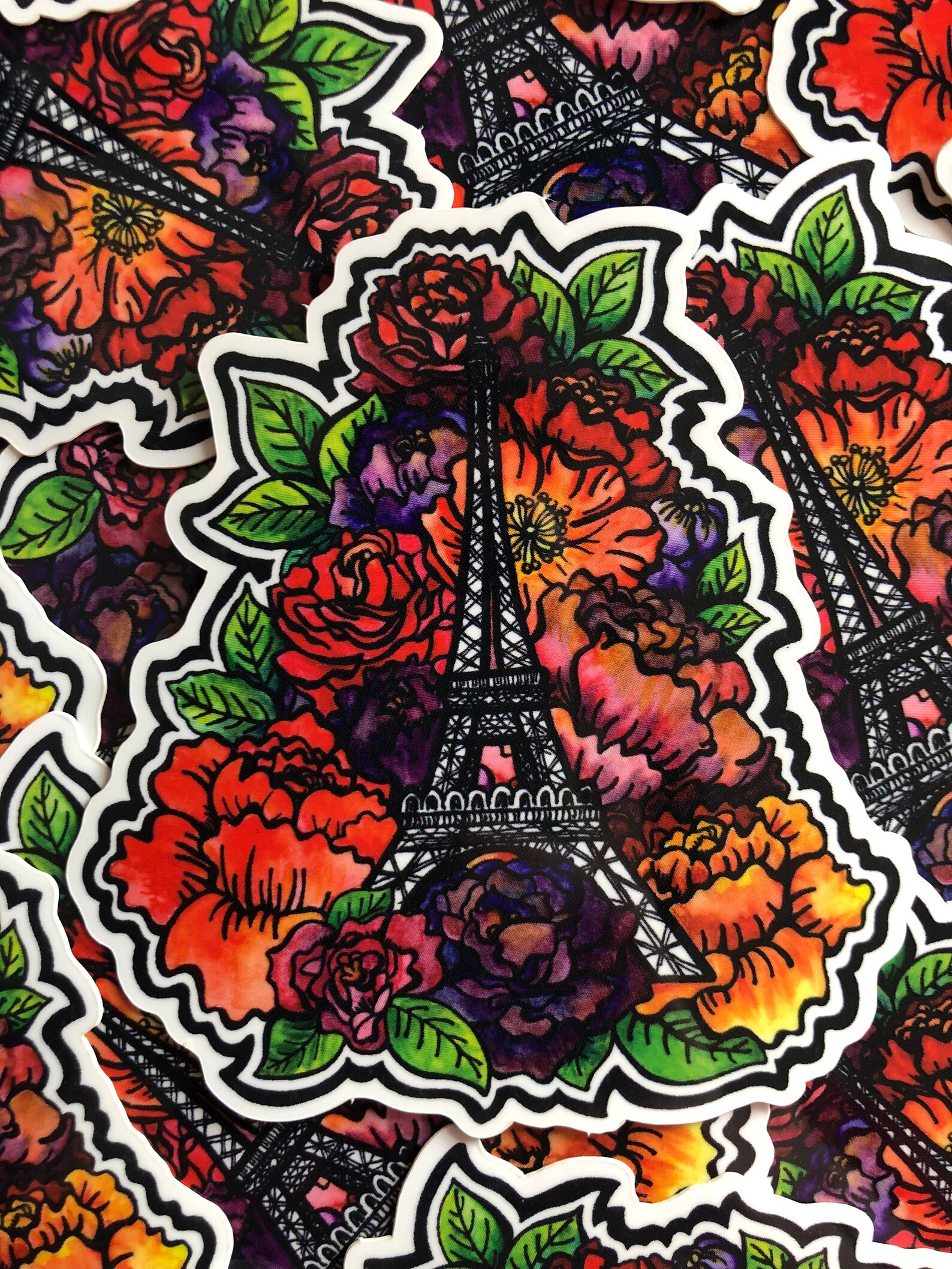 Eiffel Tower Vinyl Stickers - Etsy