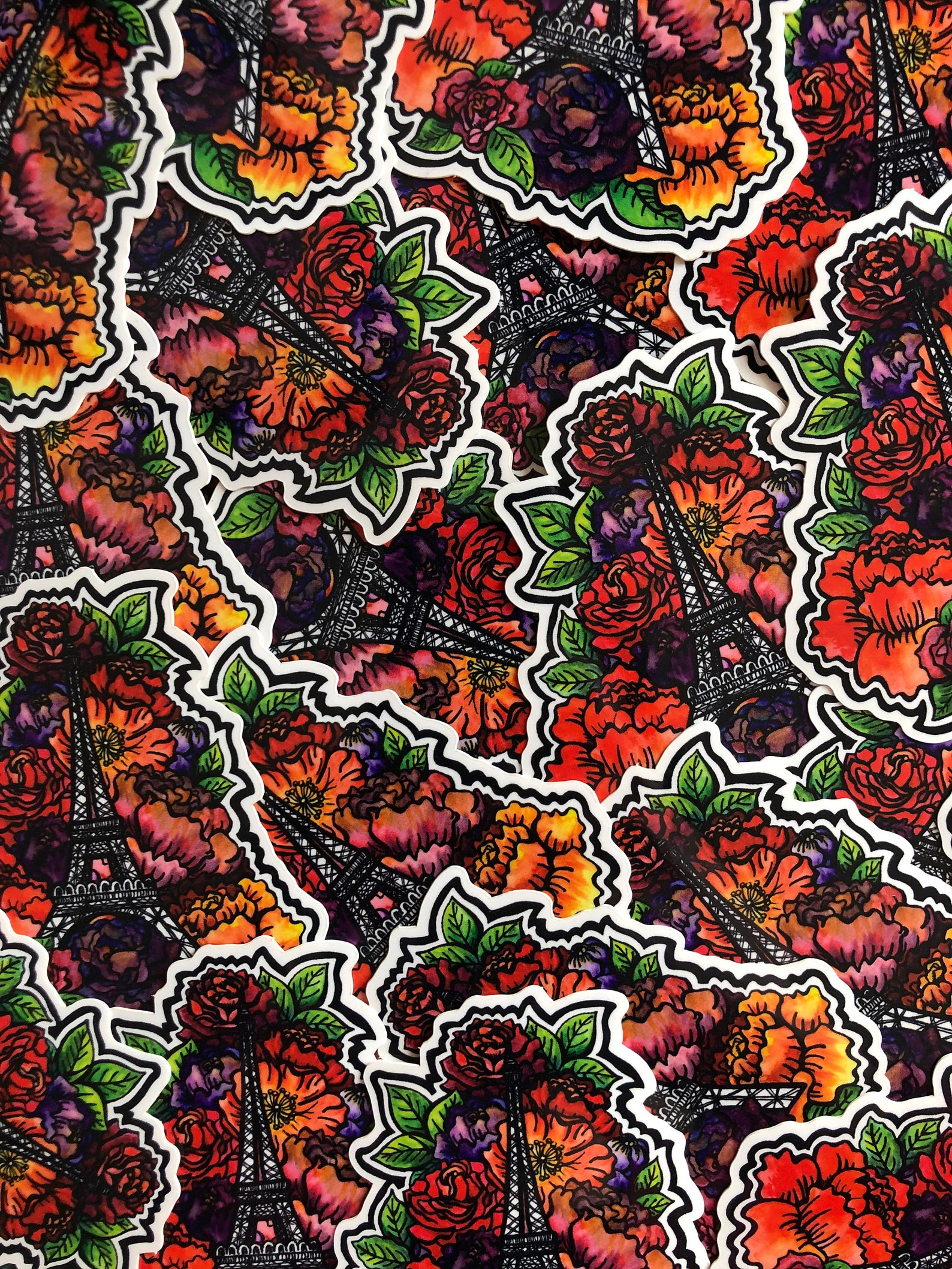 Eiffel Tower Vinyl Stickers - Etsy