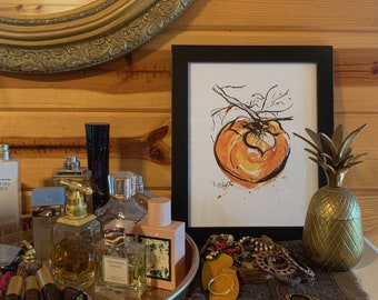 Persimmon Print - Etsy