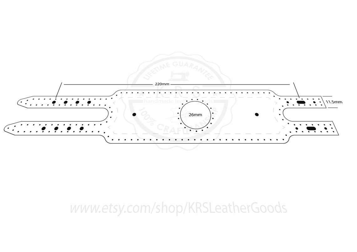 Watch Strap Band Template Pattern Guide Set 20mm 22mm 24mm - Etsy