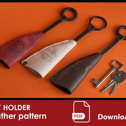 Key Holder Pattern Leather DIY Pdf Download Key Fob - Etsy