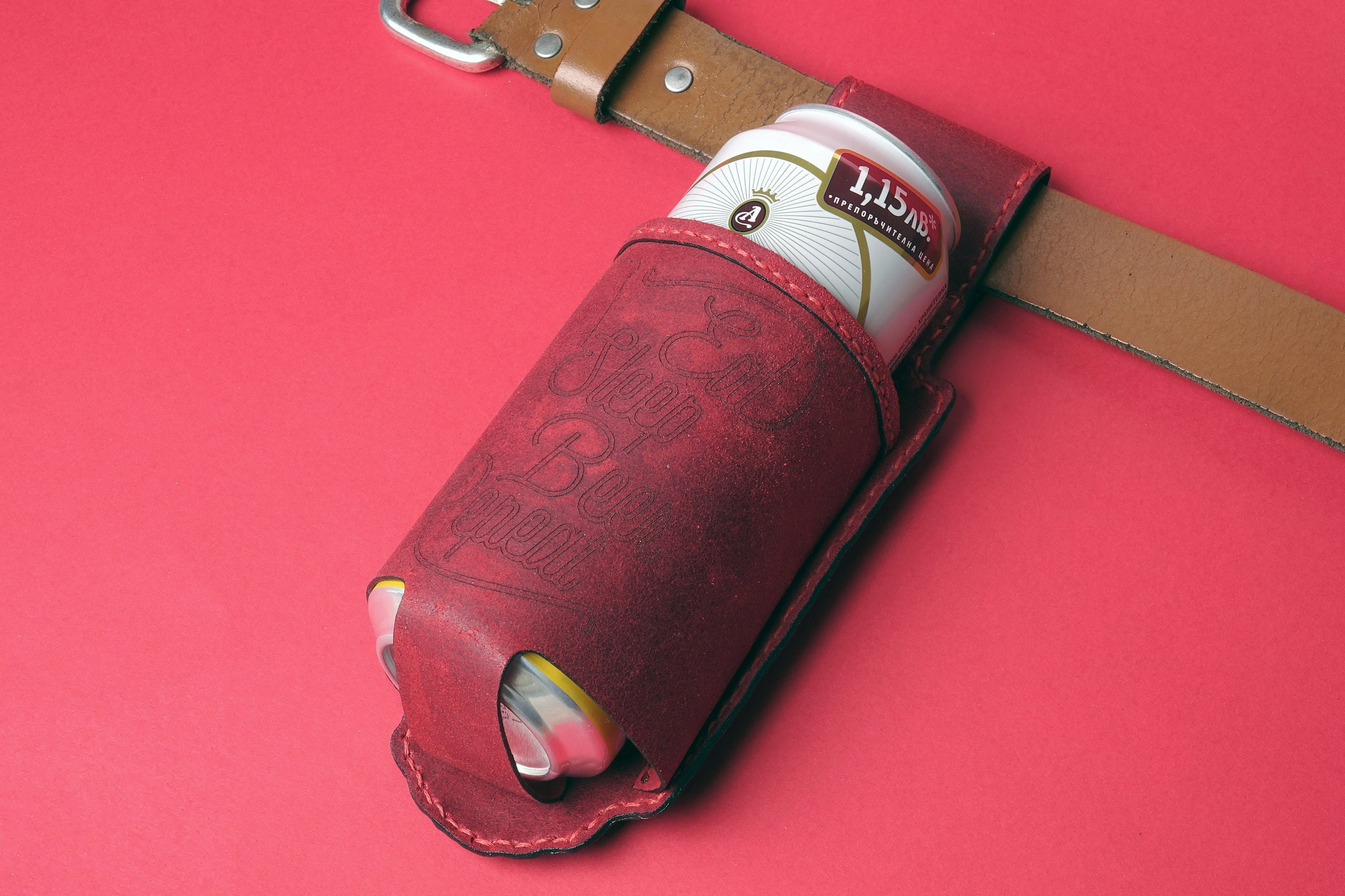 PDF Leather Pattern - Leather Beer Holder - Etsy