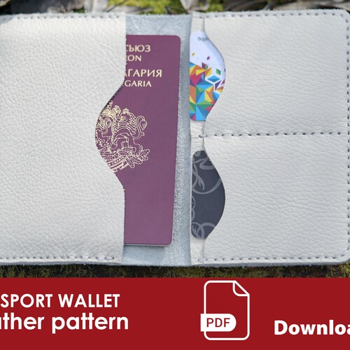 Minimalist Slim Wallet Template DIY EDC Leather Wallet PDF | Etsy Australia