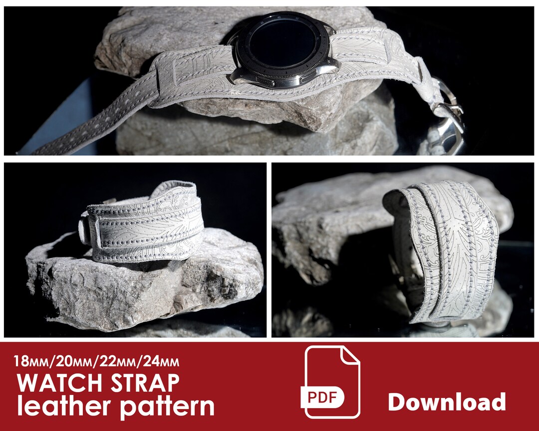 Watch Strap Band Template Pattern Guide Set 18mm 20mm 22mm - Etsy