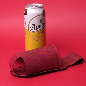 PDF Leather Pattern - Leather Beer Holder - Etsy