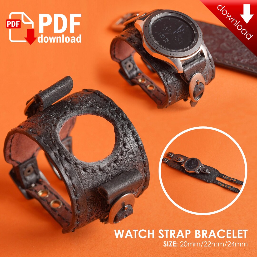 Watch Strap Band Template Pattern Guide Set - 20mm 22mm 24mm - PDF ...