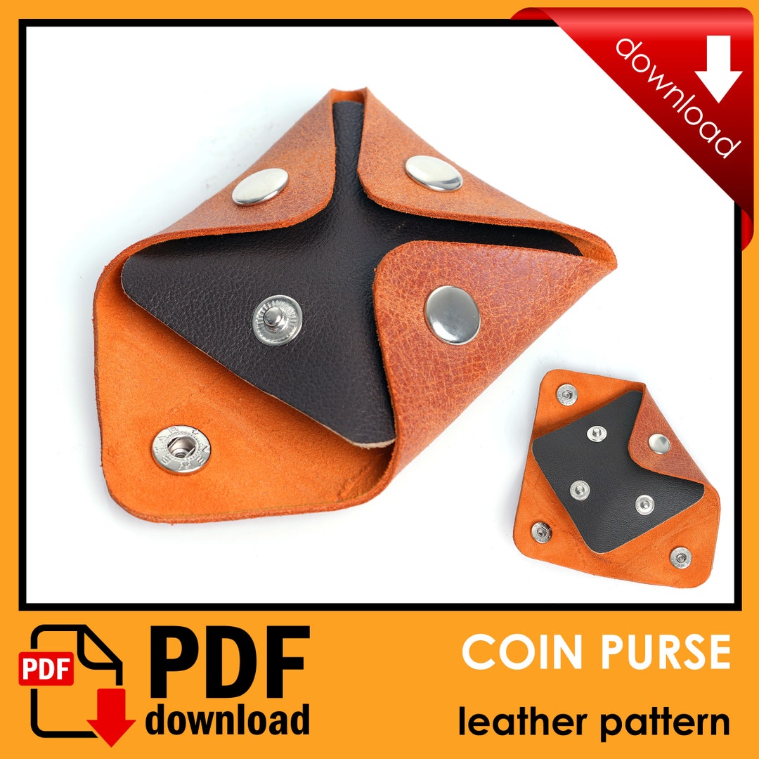 PDF Leather Pattern Coin Purse - Etsy