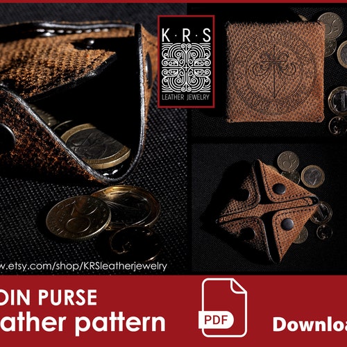 Pattern Square Coin Purse/tutorials/pdf/patterns/small Bag - Etsy