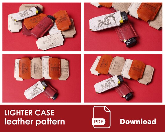 PDF Leather Pattern Lighter Case | Etsy