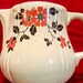 Hall's Superior Quality Pottery Red Poppy Pitcher With Black Leaves - Etsy