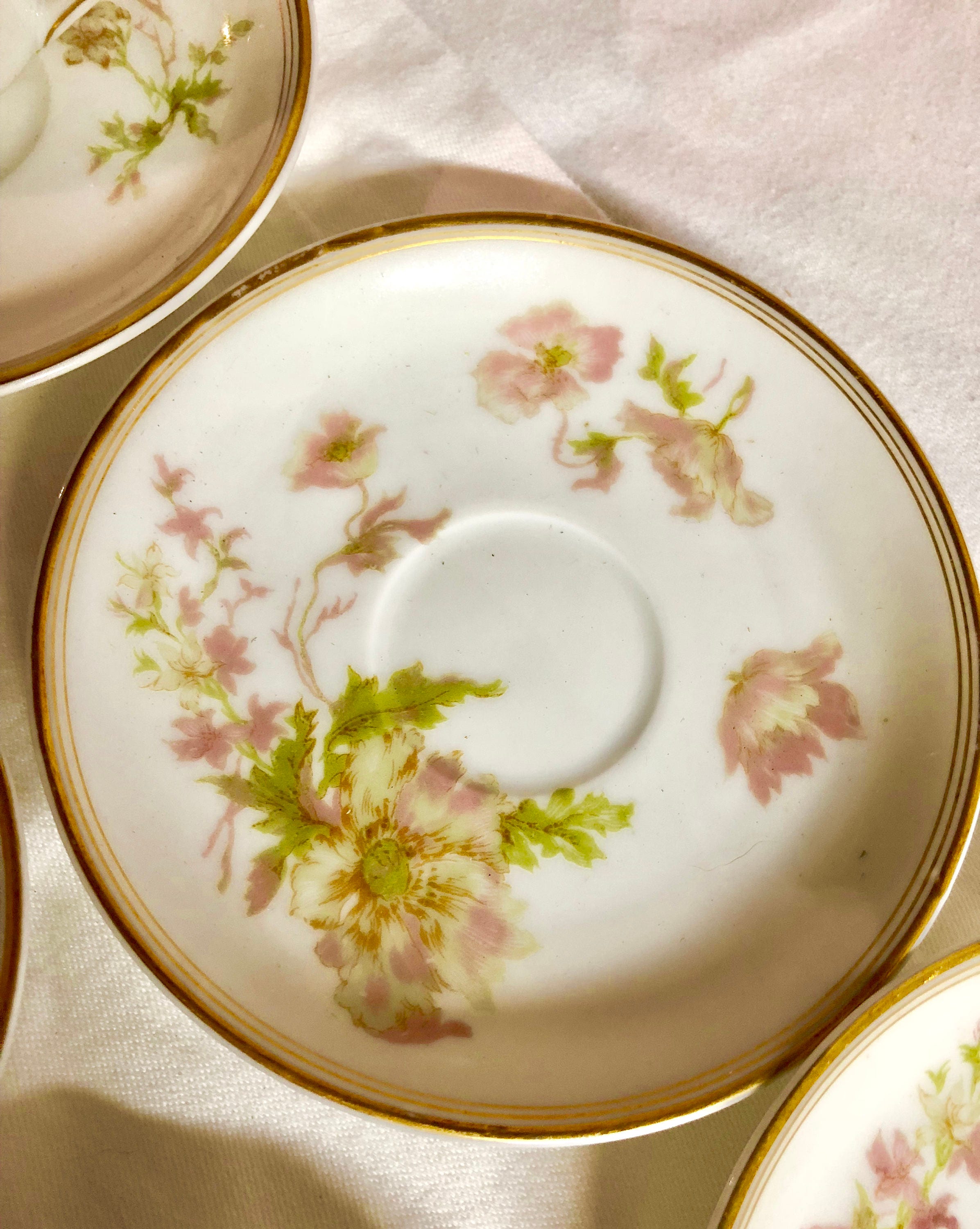 Limoge Antique Springtime Tea Set - Haviland & Co