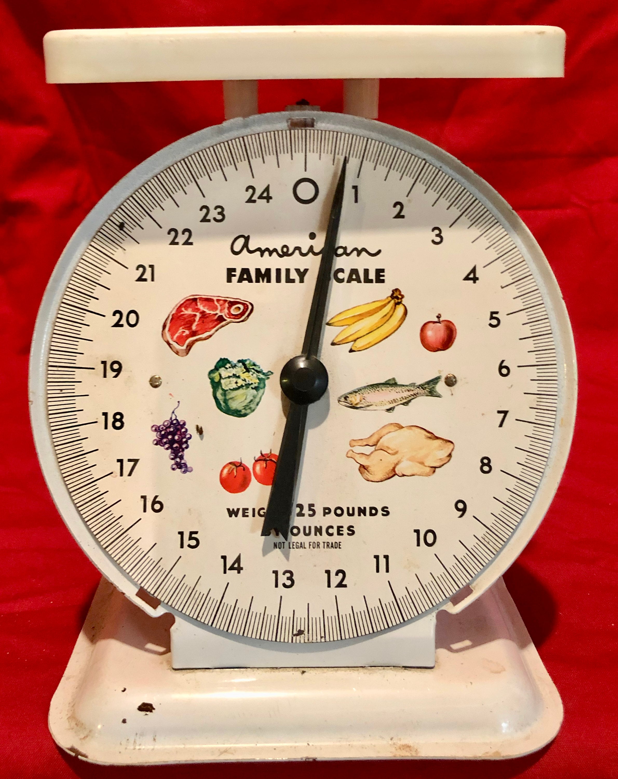 American Family Vintage Metal Kitchen Scale
