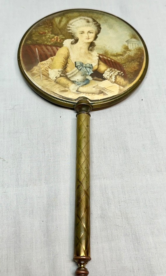 Vintage Oval Hand Mirror With Victorian Lady Portrait Amazon.com: