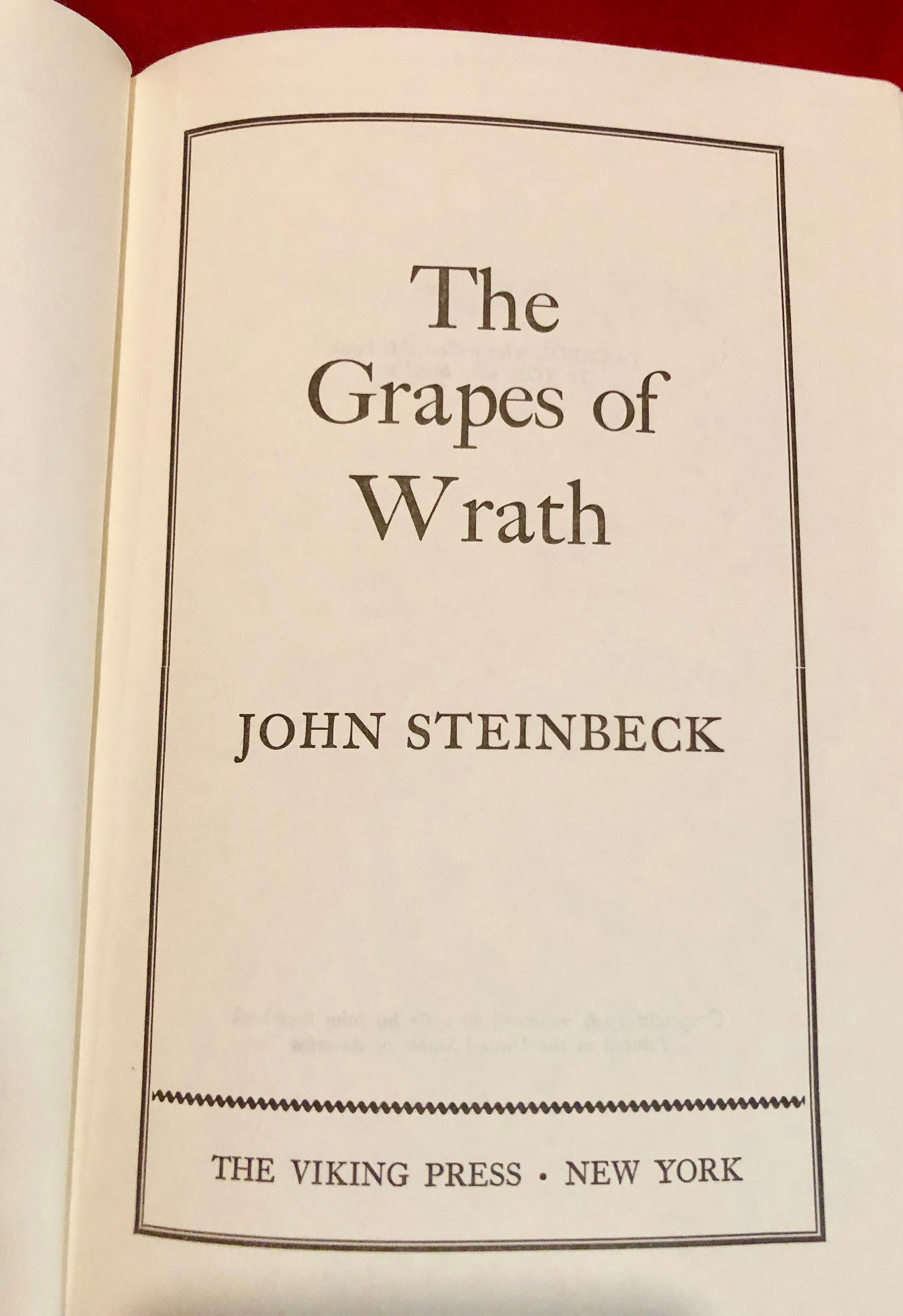 The Grapes Of Wrath Book Cover