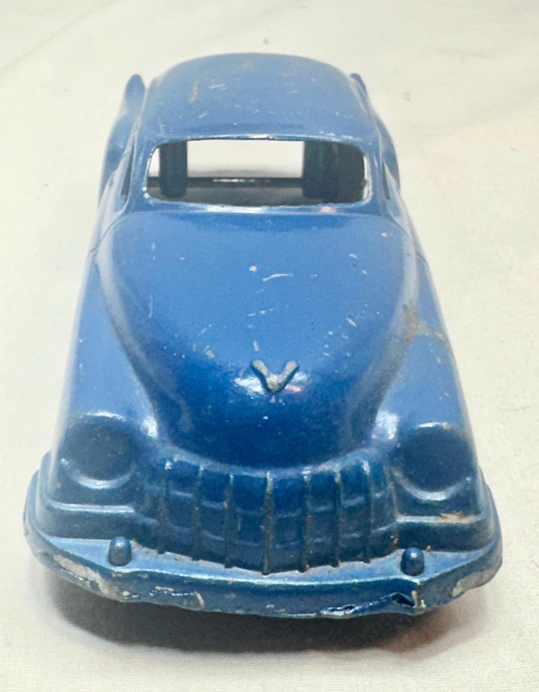 Vintage Blue Metal Toy Car - Etsy