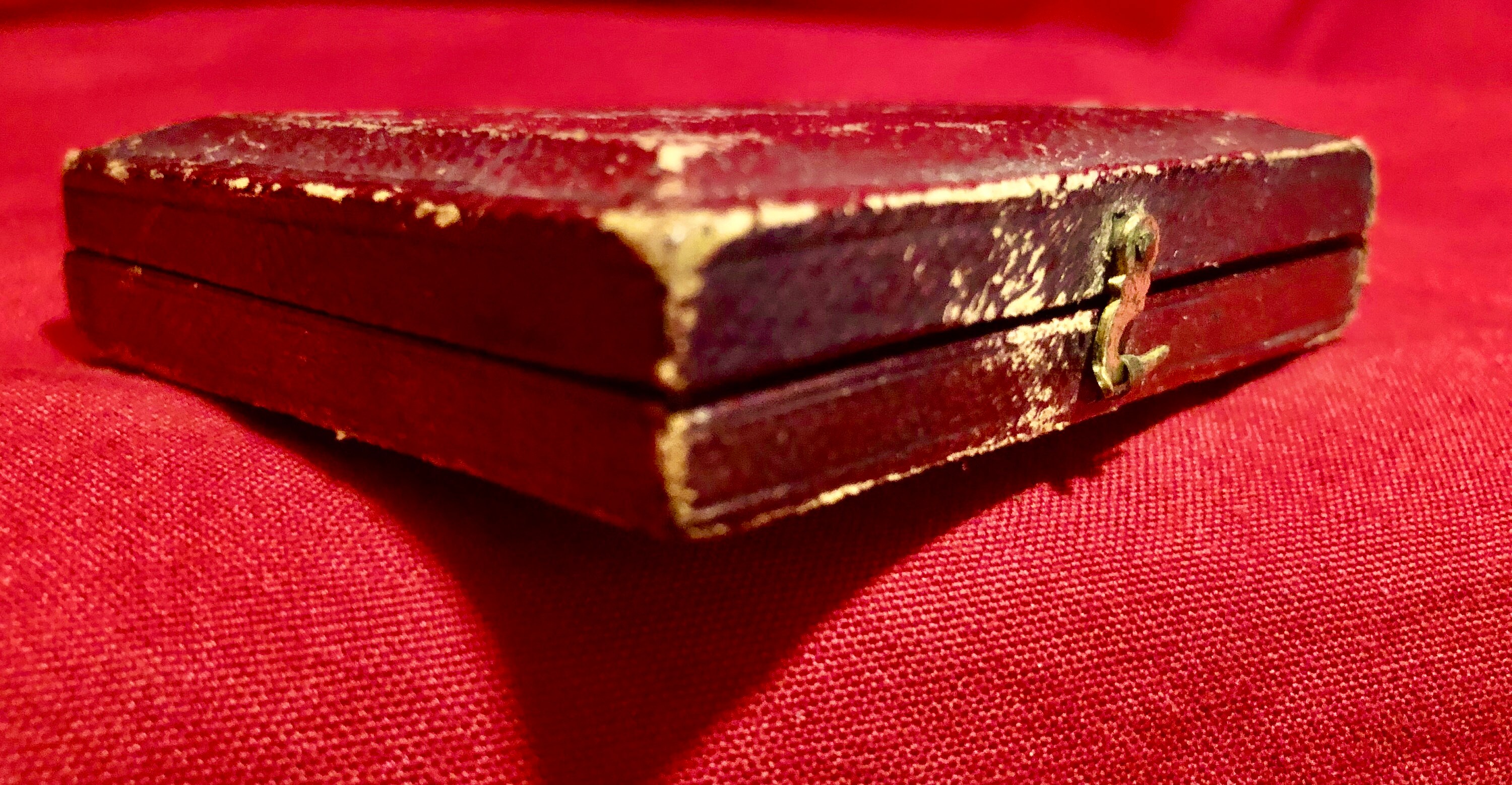 Antique Daguerreotype Tin Type Portrait Of A Woman Or A Man In Embossed