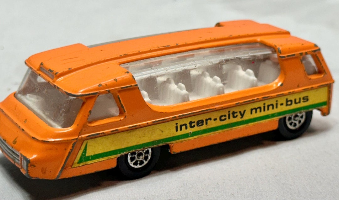 Vintage Orange Metal Inner City Mini Bus, Corgi Co, Great Britain,1960s ...