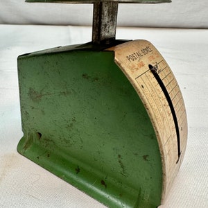Vintage Green Metal Postal Scale, Kingsbury Manufacturing Co, Keene NH ...