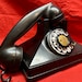 Vintage Black Bakelite Rotary Dial Table Top/desk - Etsy