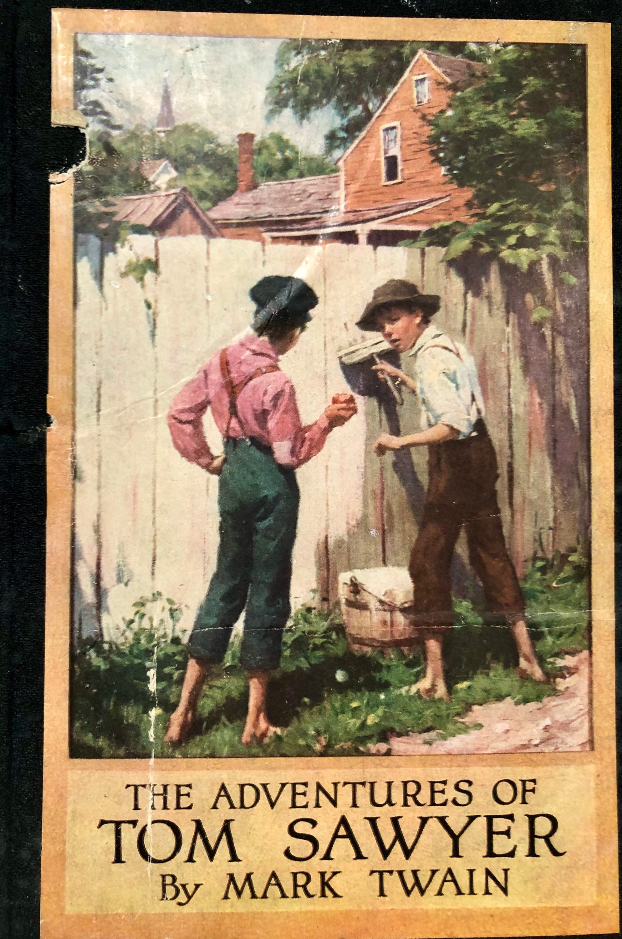 Vintage The Adventures Of Tom Sawyer Mark Twain Copyright 1917