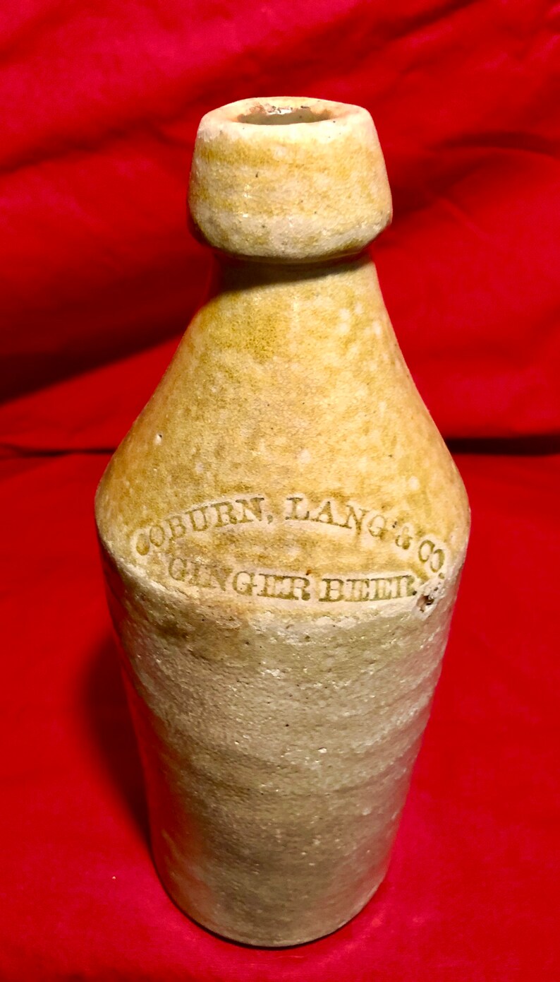 Antique Coburn Lang & Co Stoneware Ginger Beer Bottle - Etsy