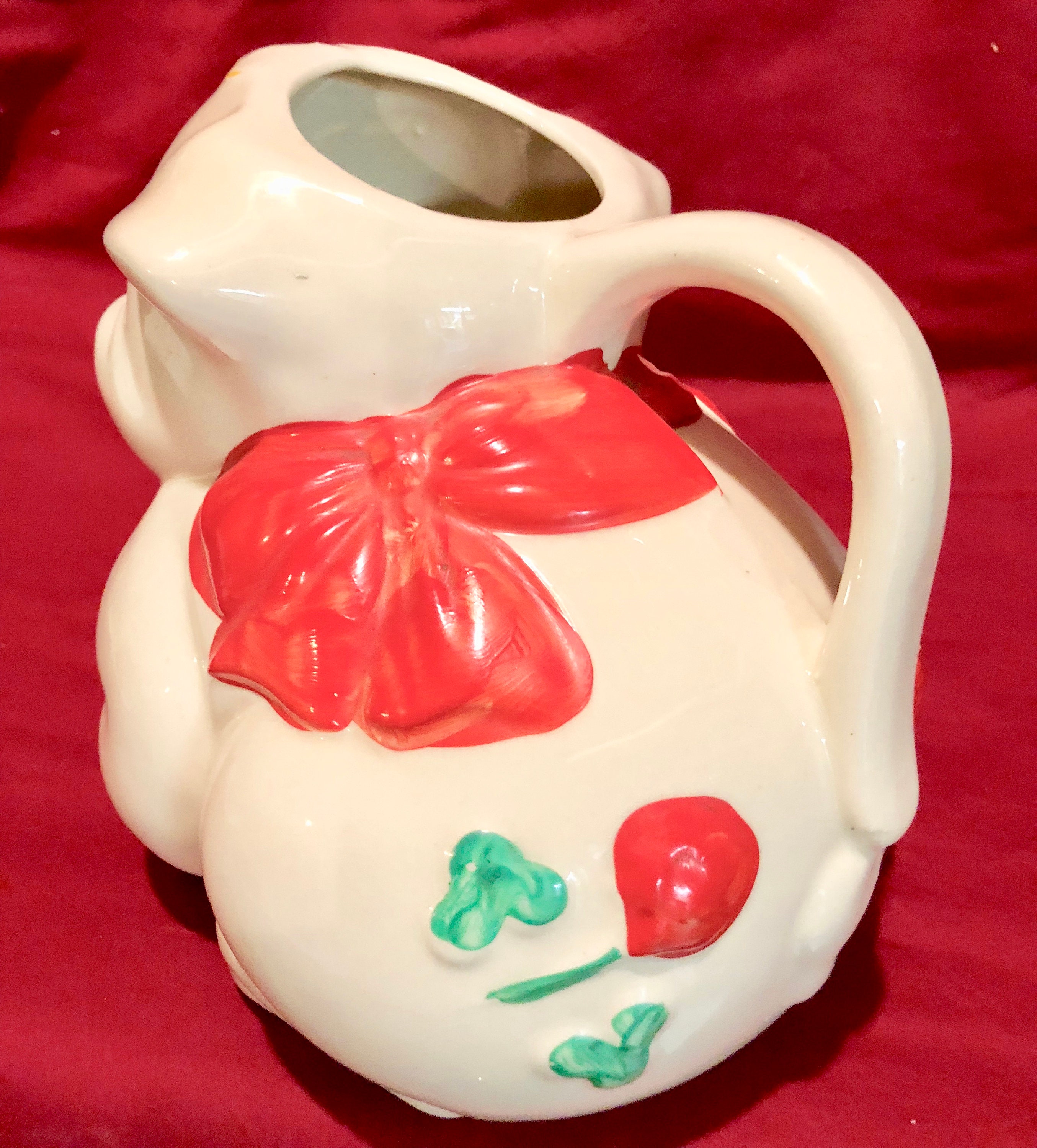 Smiling Pig Pitcher circa 1940's American Bisque Pottery Co