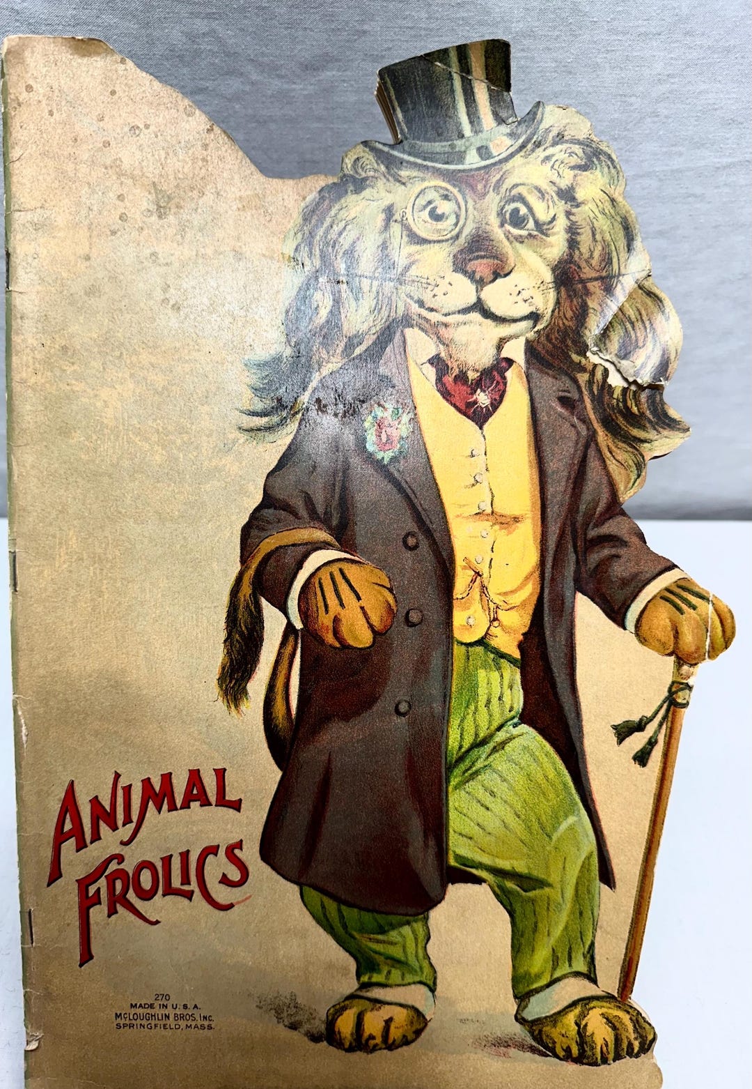Vintage Animal Frolics Childrens Book, #270, Mcloughlin Brothers ...