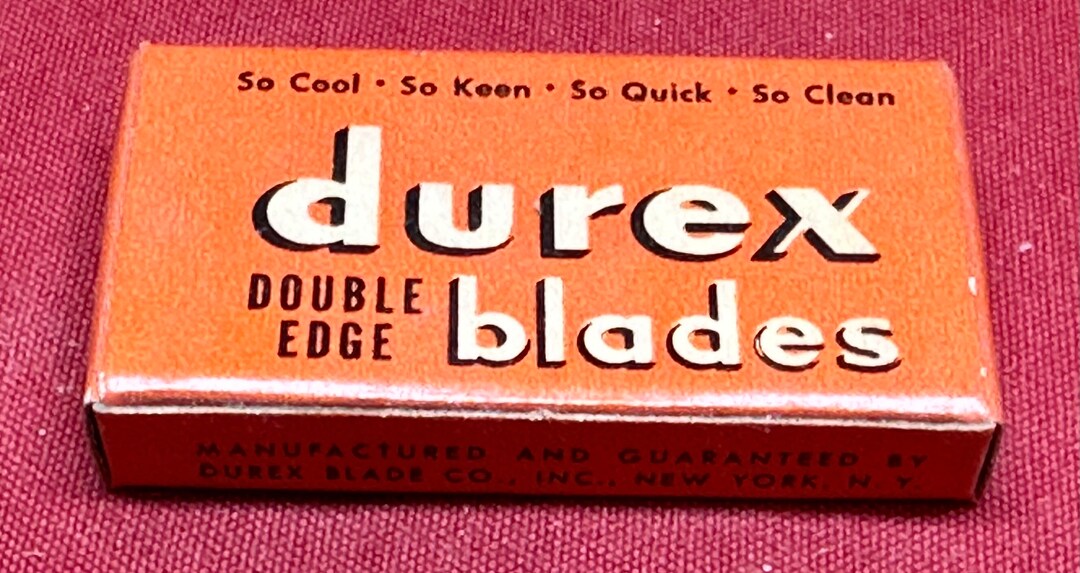 Vintage Durex Double Edge Razor Blades ,durex Blade Co ,new York - Etsy