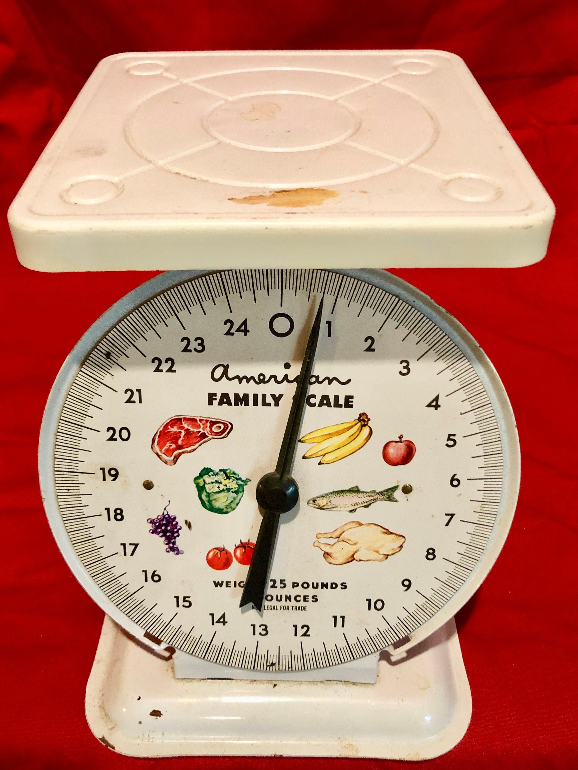 American Family Vintage Metal Kitchen Scale