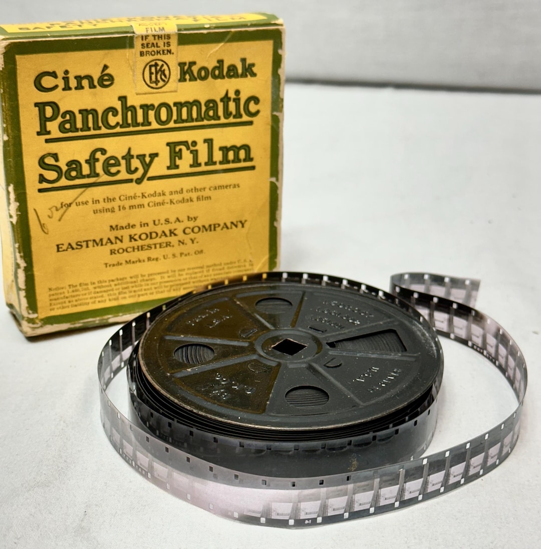 Vintage Cine Kodak Panchromatic Safety Film No 350, 16 Mm Film, 1937 - Etsy