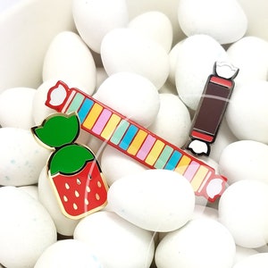 Sweet Nostalgia Enamel Pins | Lapel Pin | Candy | Strawberry ...