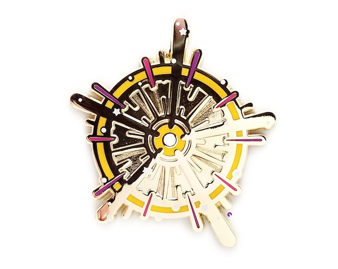 Gold Firework Enamel Pin Lapel Pin - Etsy