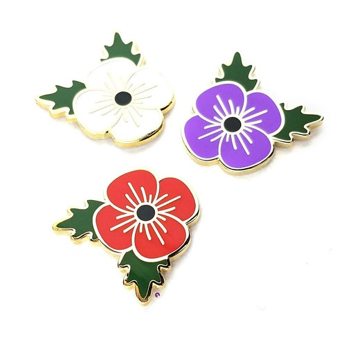 Remembering the ANZACS WW1 Poppies Black Small Cotton Quilting | Etsy