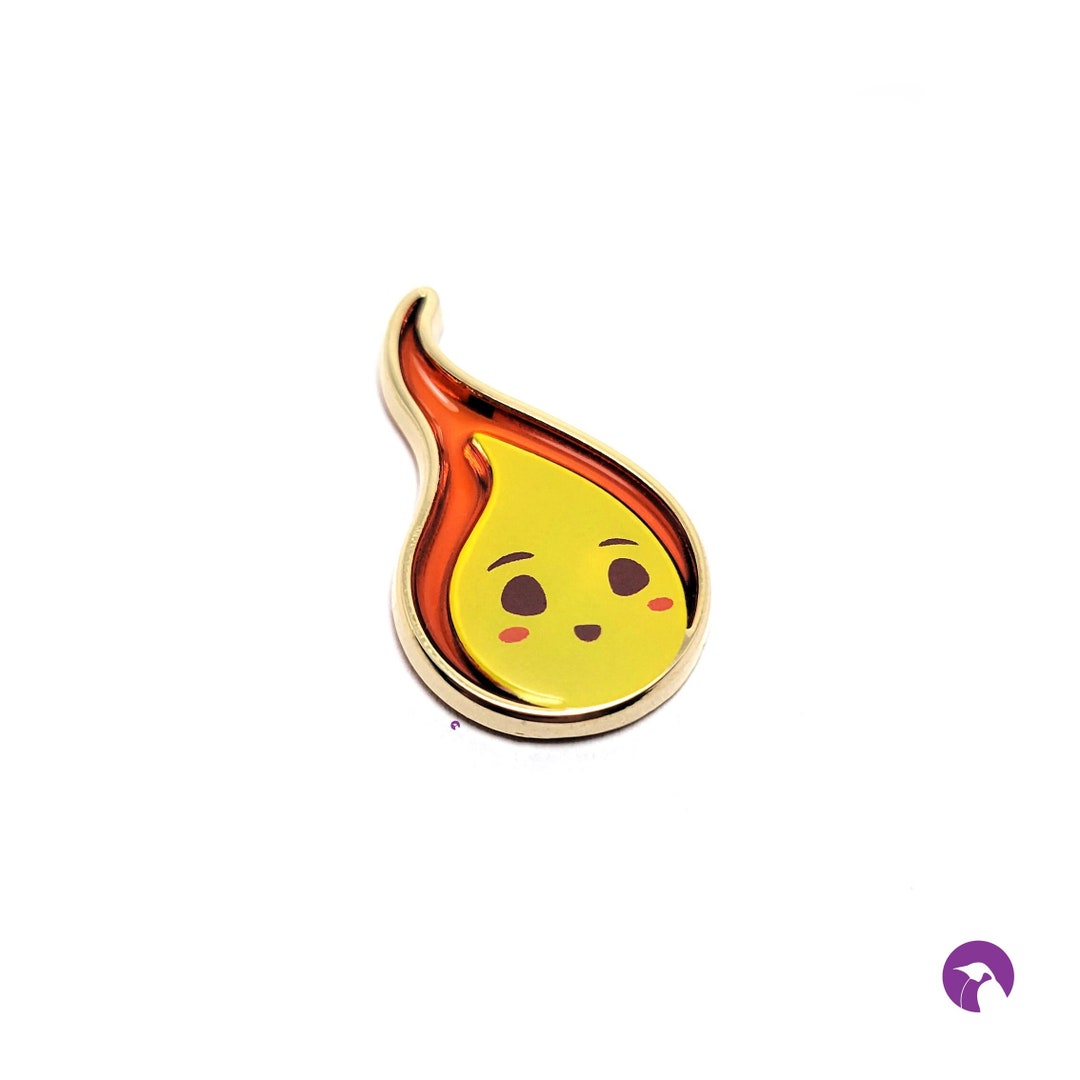 Little Fire Friend Enamel Pin | Lapel Pin - Etsy