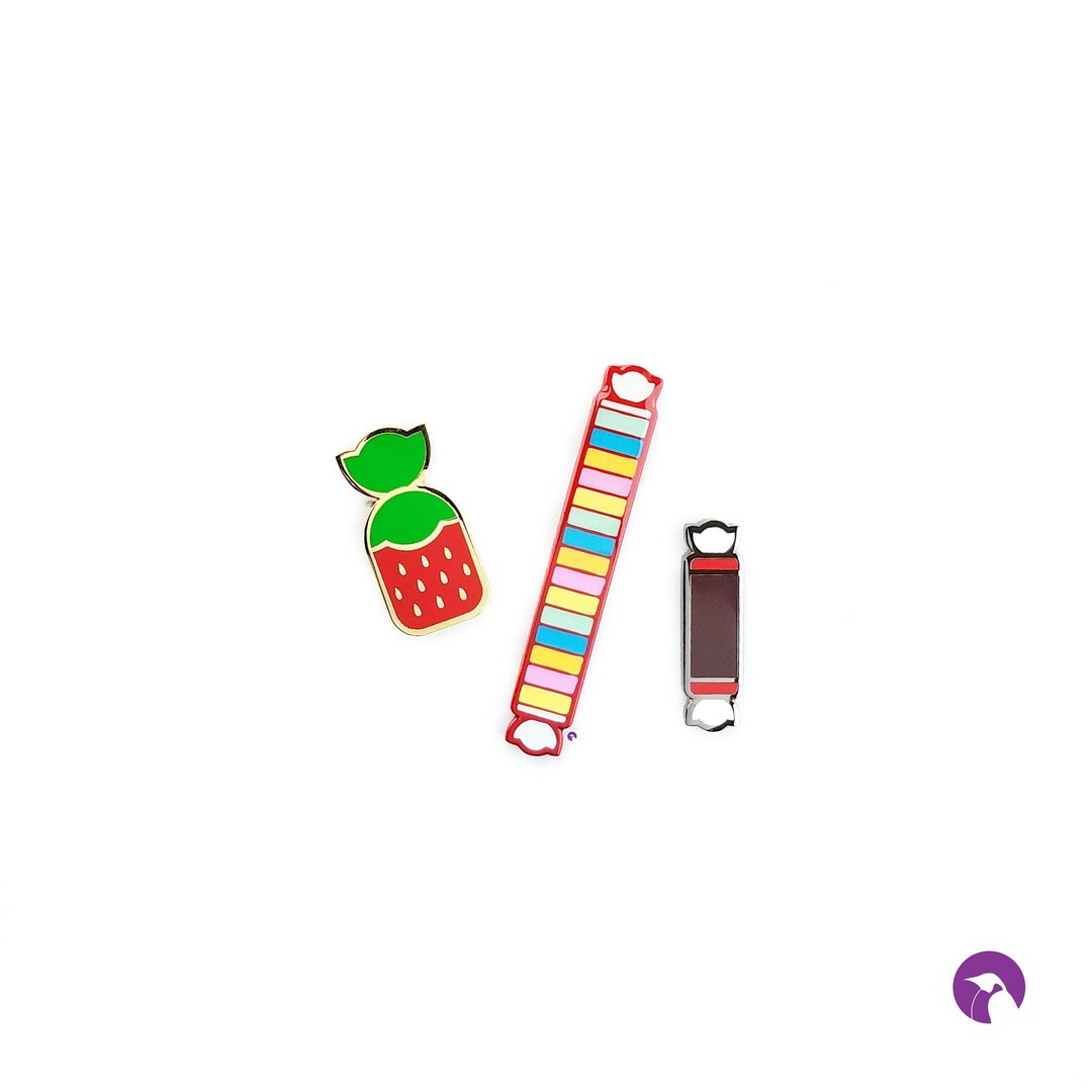 Sweet Nostalgia Enamel Pins | Lapel Pin | Candy | Strawberry ...