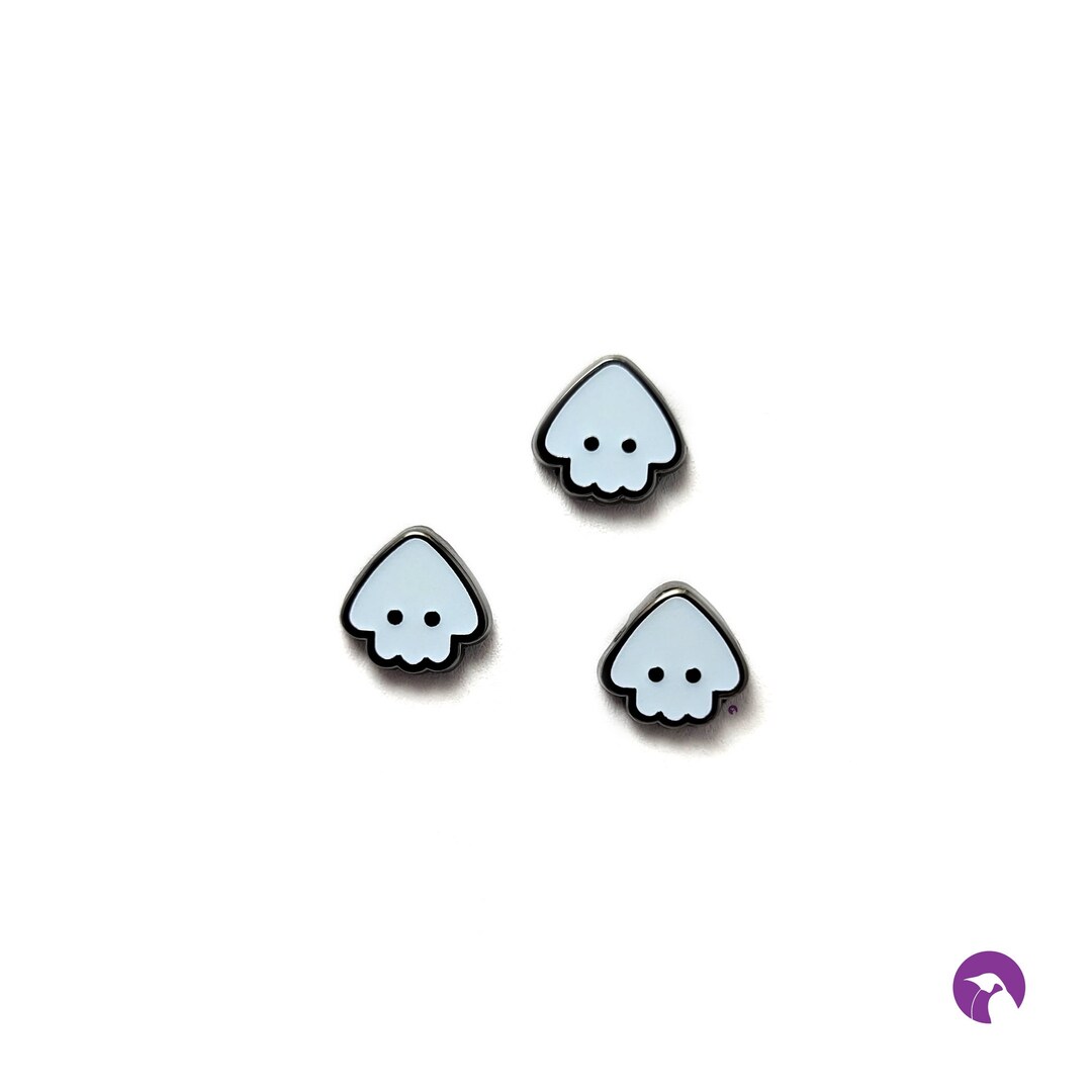 Glow Mini Squid Pin Set - 3 Piece | Glow in the Dark | Lapel Pin | Game ...