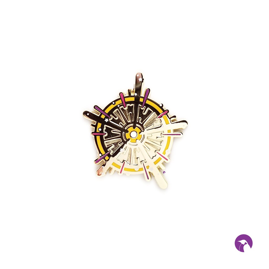 Gold Firework Enamel Pin | Lapel Pin - Etsy