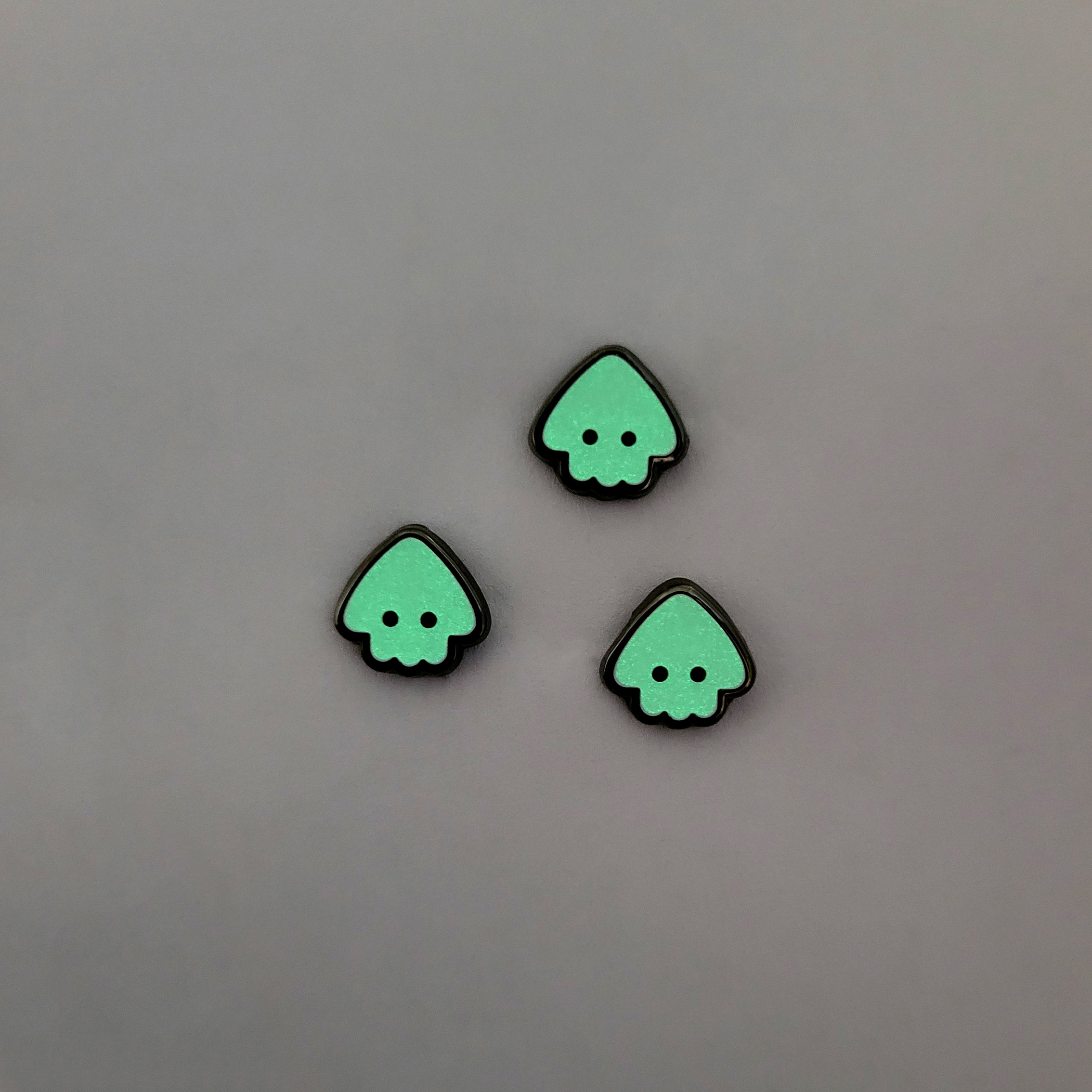 Glow Mini Squid Pin Set 3 Piece Glow in the Dark Lapel - Etsy