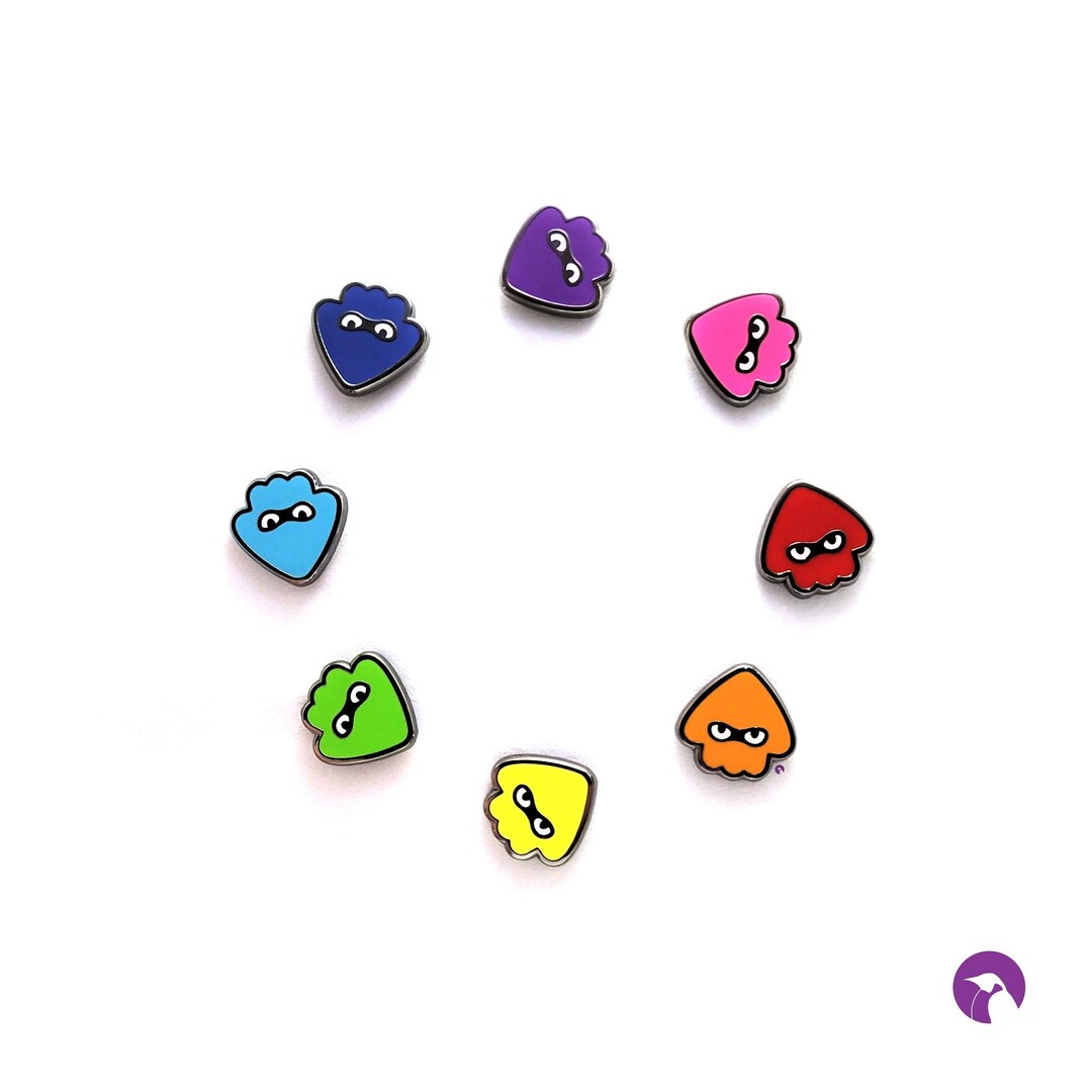 Mini Squid Pin Set - 8 Piece | Lapel Pin | Game Inspired - Etsy