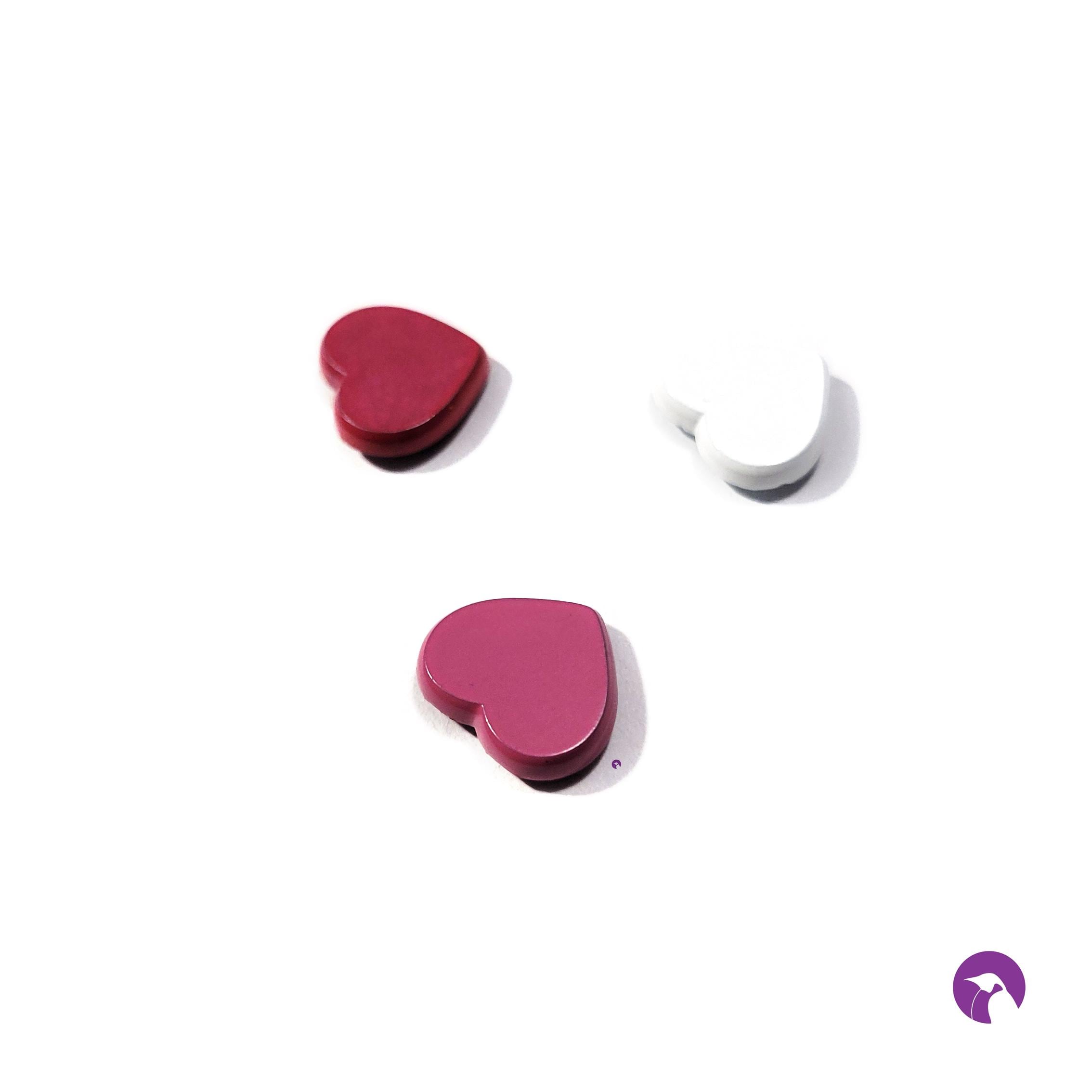 Dyed Mini Hearts - Classic Red - 3 Piece | Enamel Pin | Lapel Pin - Etsy