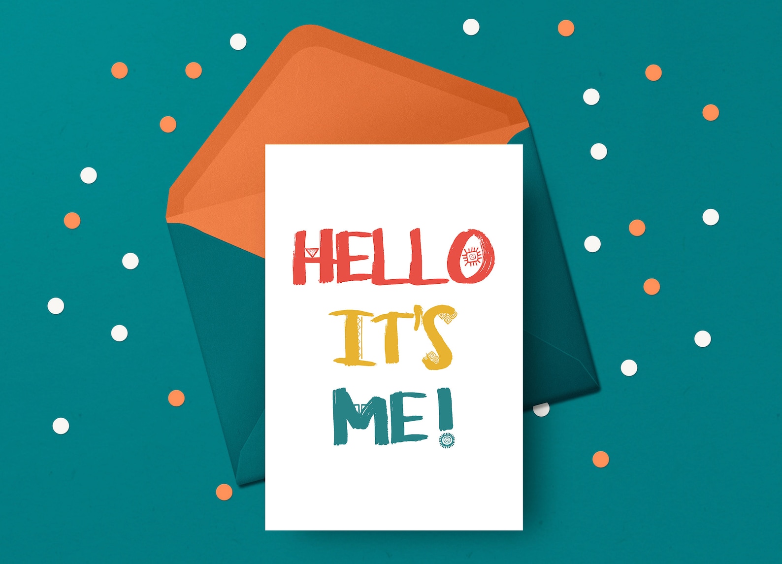 Postcard Hello It's Me A6 or A5 Formats to Send - Etsy