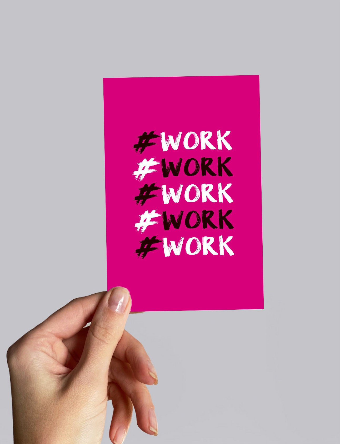Postcard Work Work Work Work Work A6 or A5 Formats, to Send Letters and ...